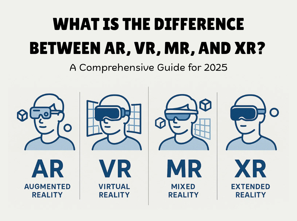 What Is the Difference Between AR, VR, MR, and XR? A Comprehensive Guide for 2025 - Zeevium